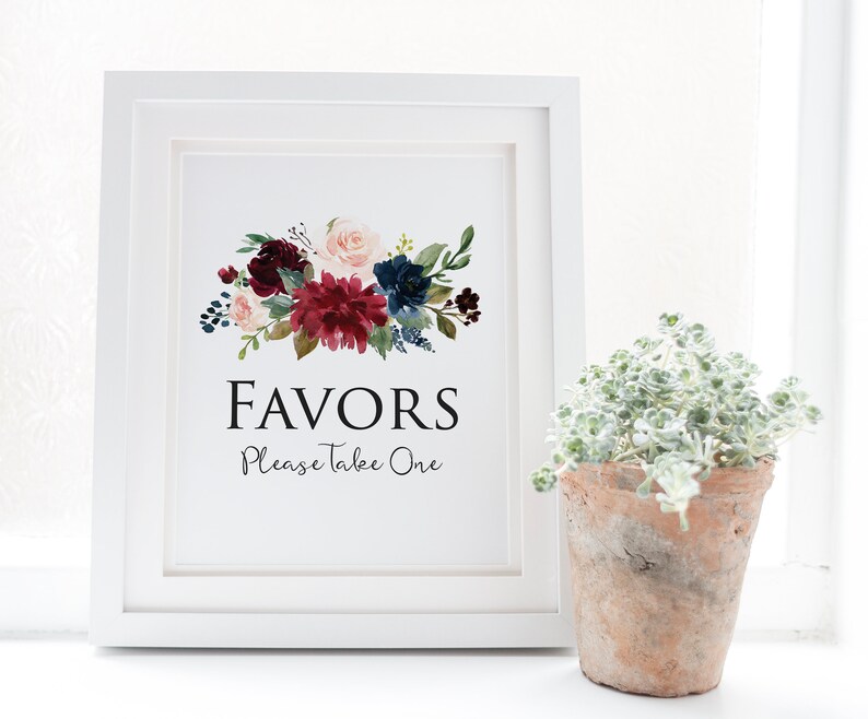 Wedding Favors Sign Favors Please Take One Printable Sign - Etsy