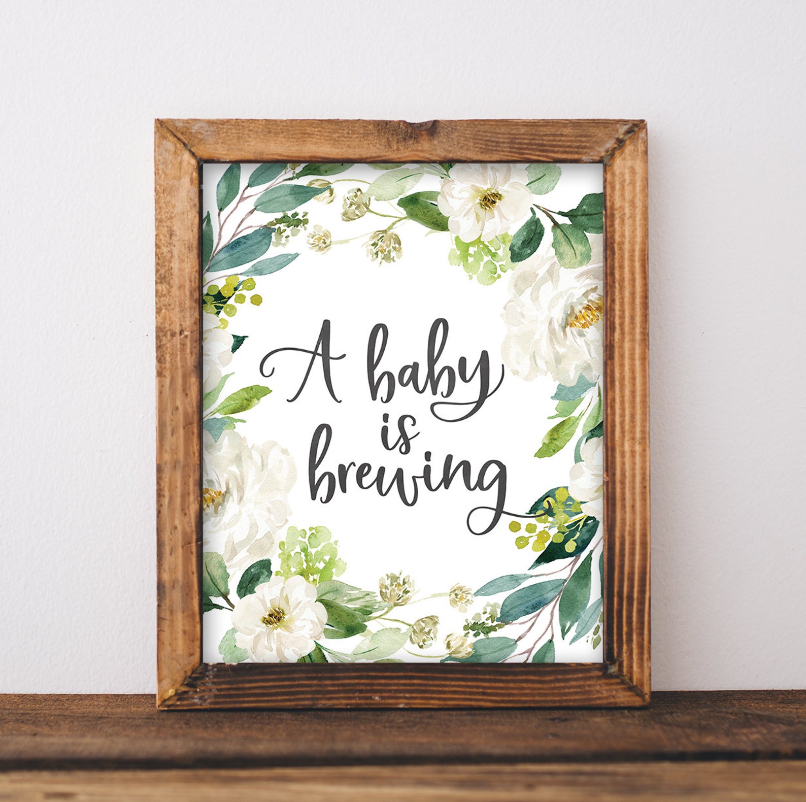 A Baby is Brewing Coffee Bar Sign - A Baby is Brewing Favors Sign ...