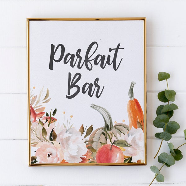 Yogurt Parfait Sign - Etsy