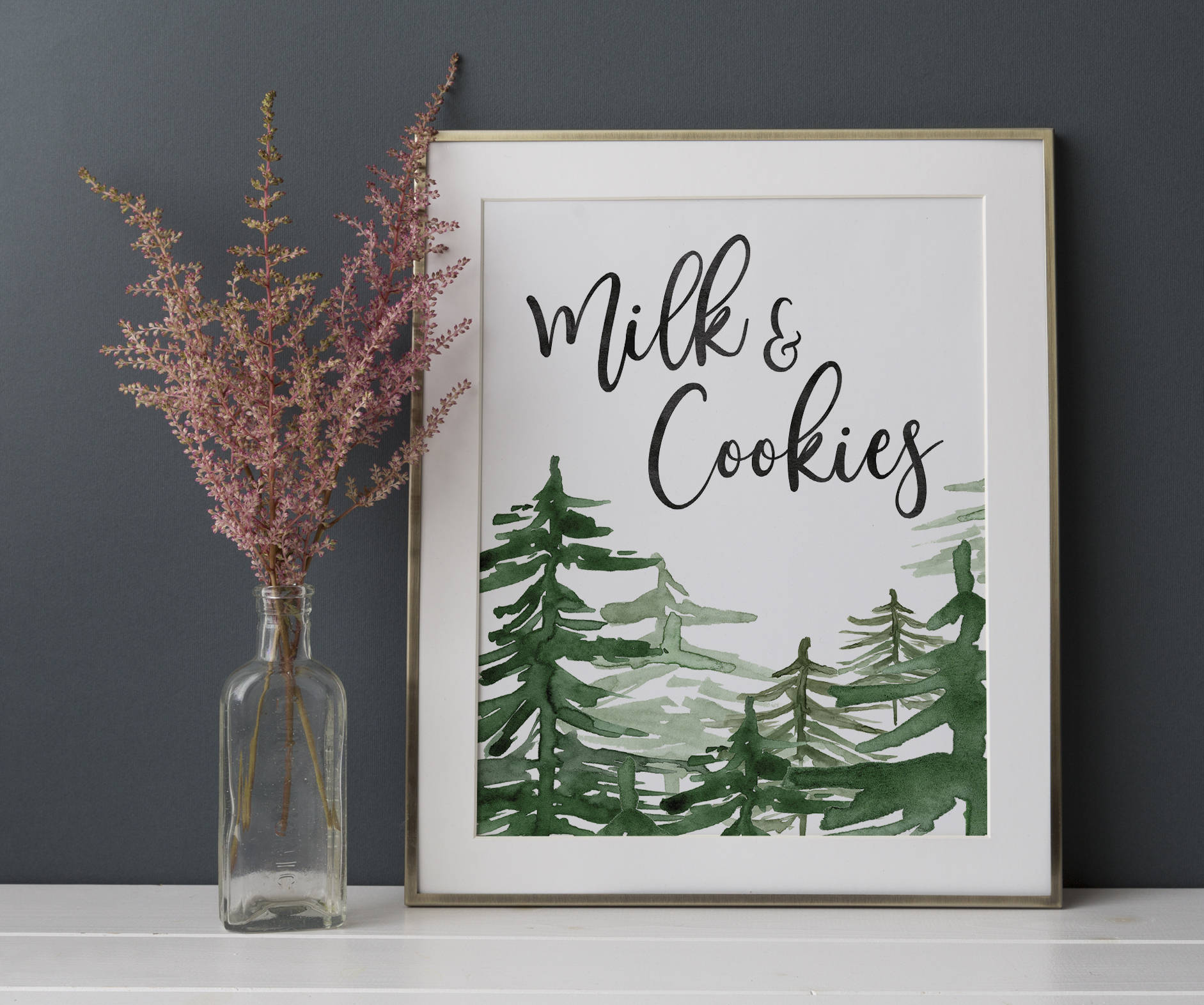 Cookie Bar Sign Cookie Table Sign Milk and Cookies Sign - Etsy
