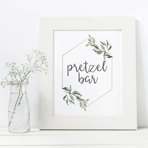 Pretzel Bar Sign - Pretzel Bar Wedding - Pretzel Bar Party - Pretzel ...