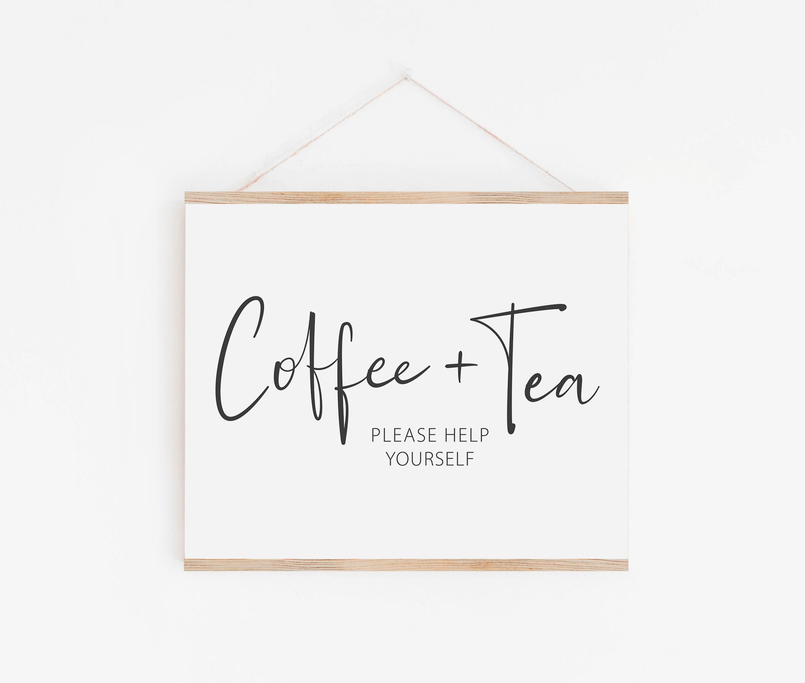 Coffee and Tea Station Sign Please Help Yourself Coffee - Etsy