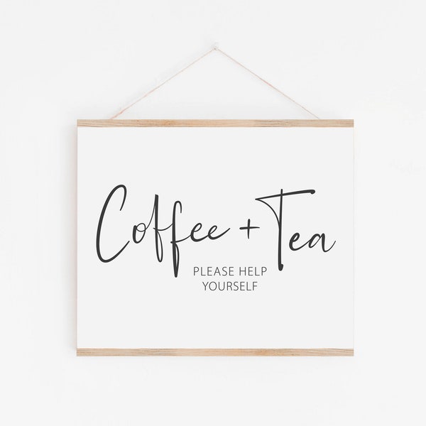 Coffee and Tea Sign - Etsy