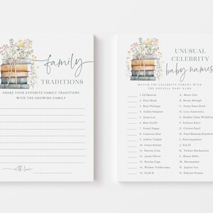 Book Themed Baby Shower Game Bundle - 25 Printable Games & Activities ...