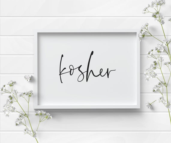 Kosher Food Sign for Event Wedding Buffet Signage Party - Etsy