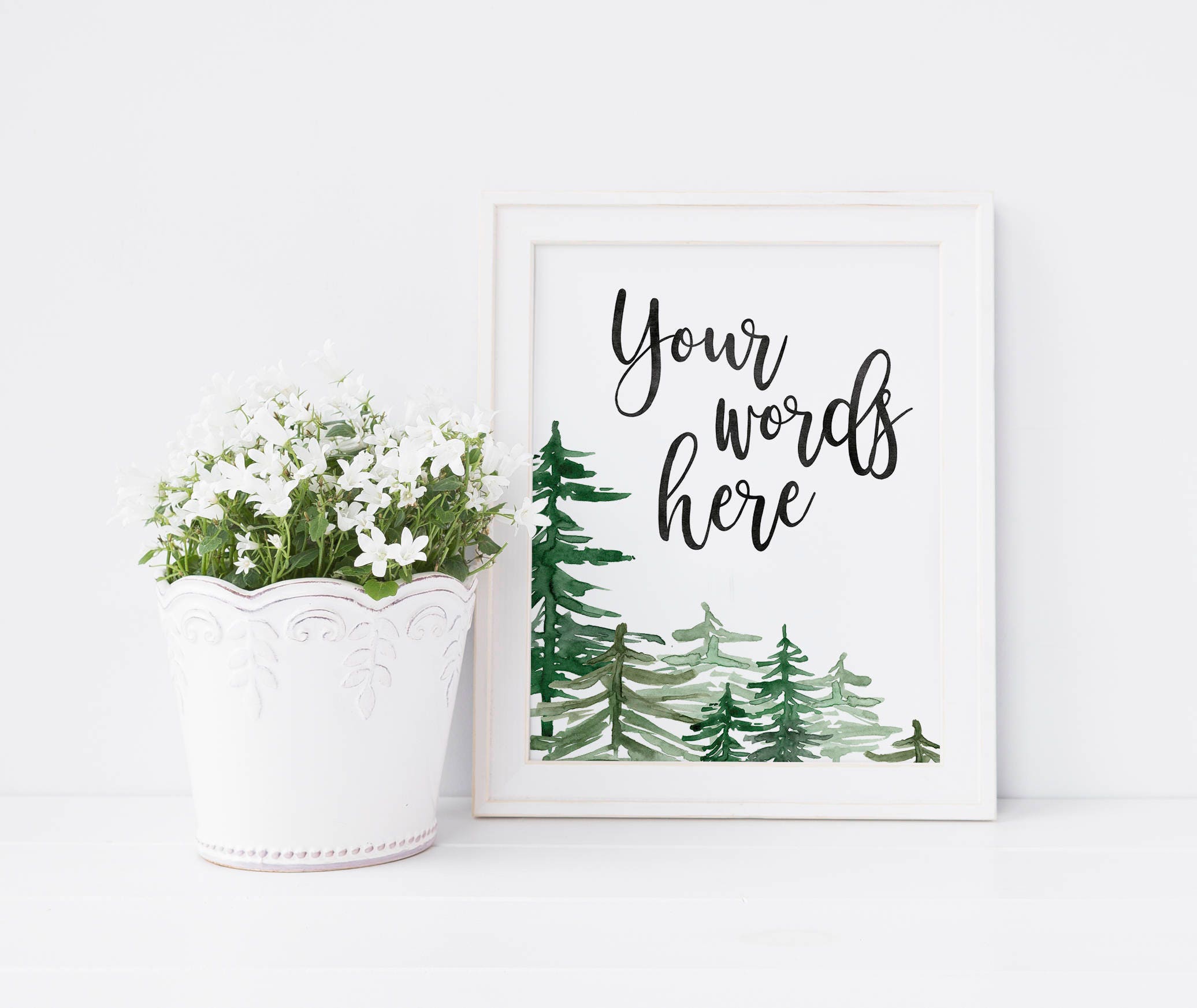 Custom Mountain Wedding Sign - Mountain Party Sign - Custom Print ...