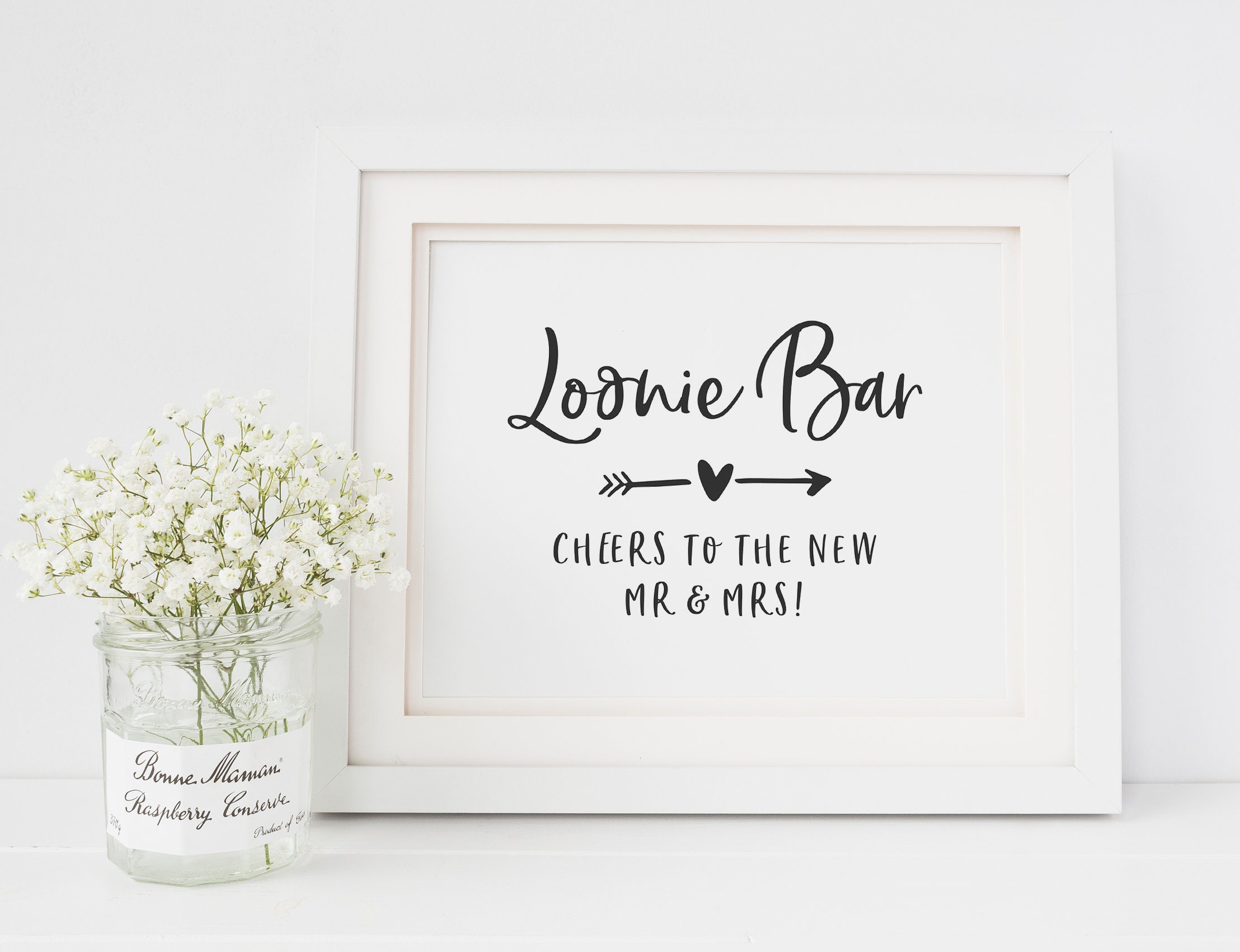 Loonie Bar Sign Loonie Bar Printable Cash Bar Sign Cash - Etsy Canada
