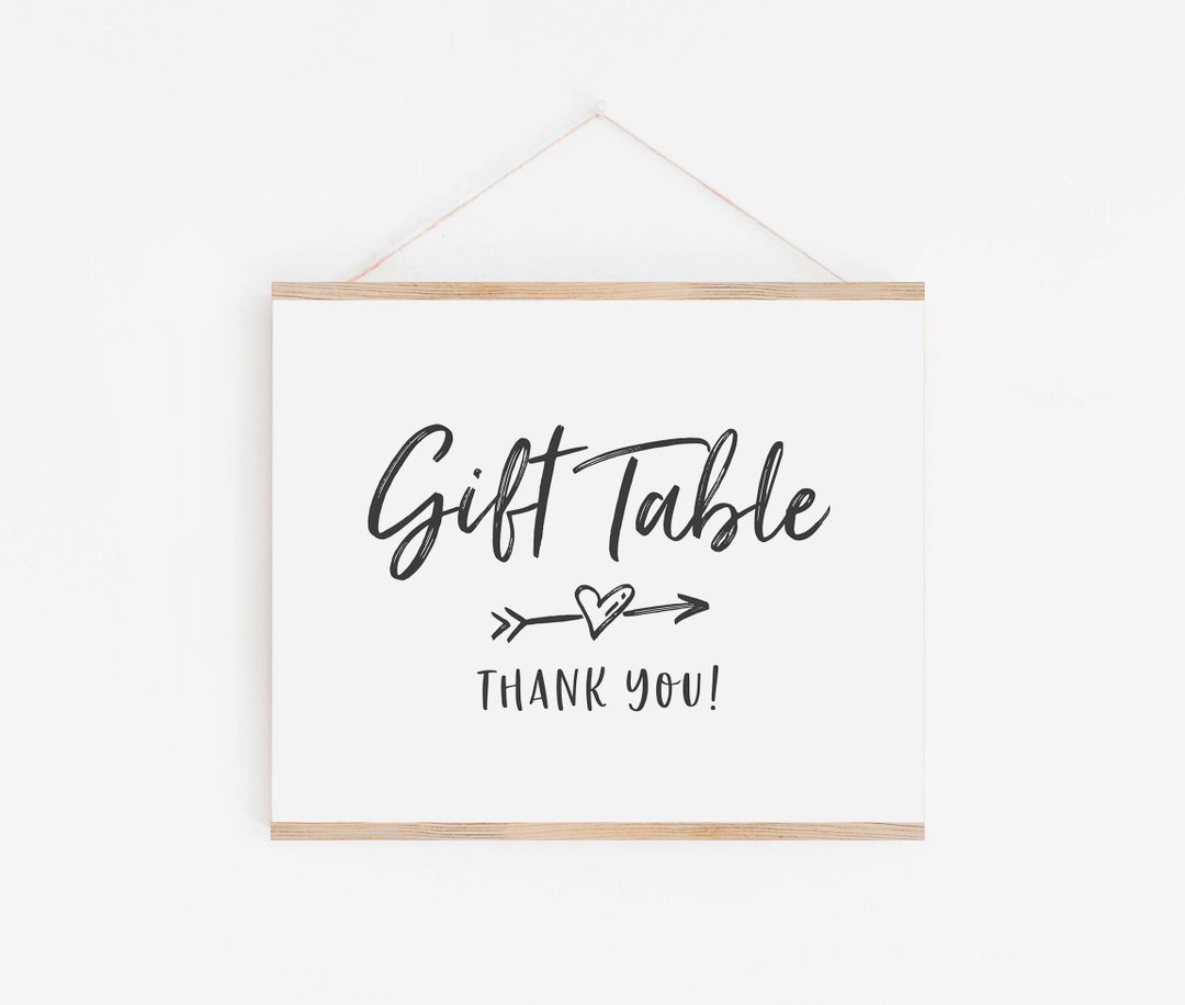 Gift Table Sign - Gift Station Sign - Wedding Gifts Sign - Leave Your ...