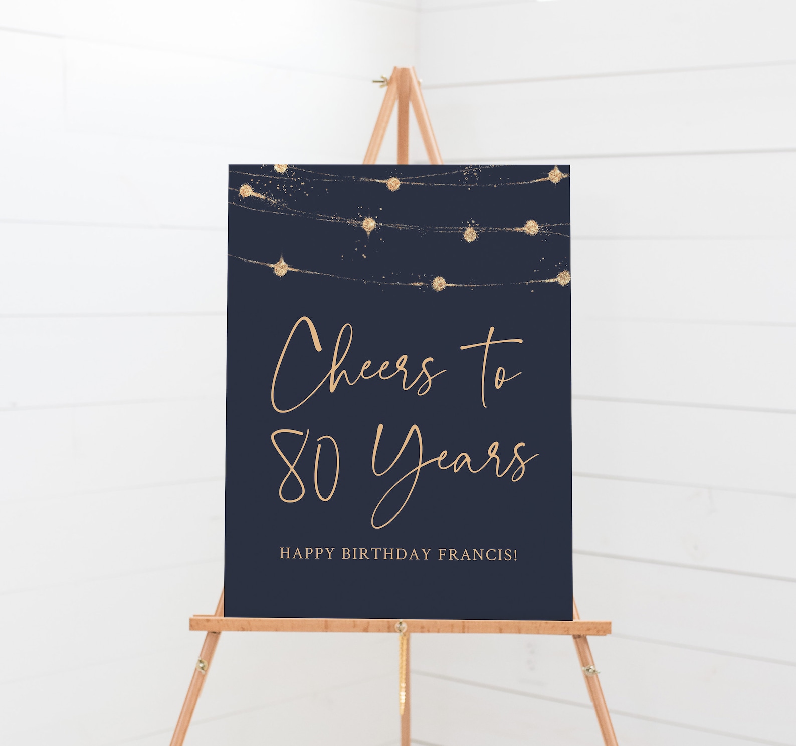 Cheers to 80 Years Sign Adult Birthday Party Welcome Sign - Etsy