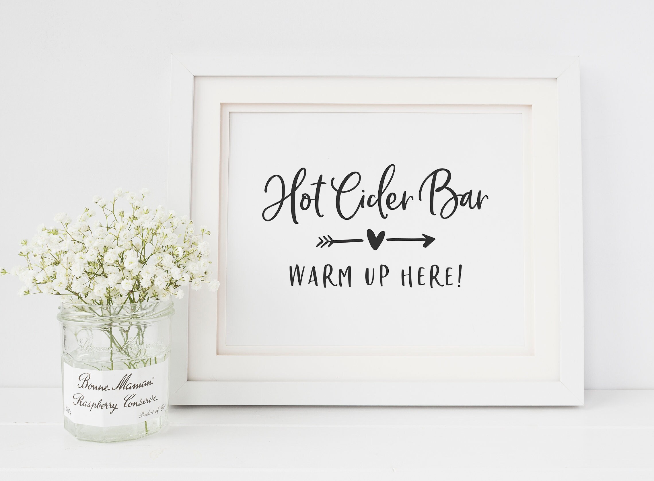 Hot Cider Bar Sign - Hot Cider Bar Printable - Wedding Bar Sign - Fall ...