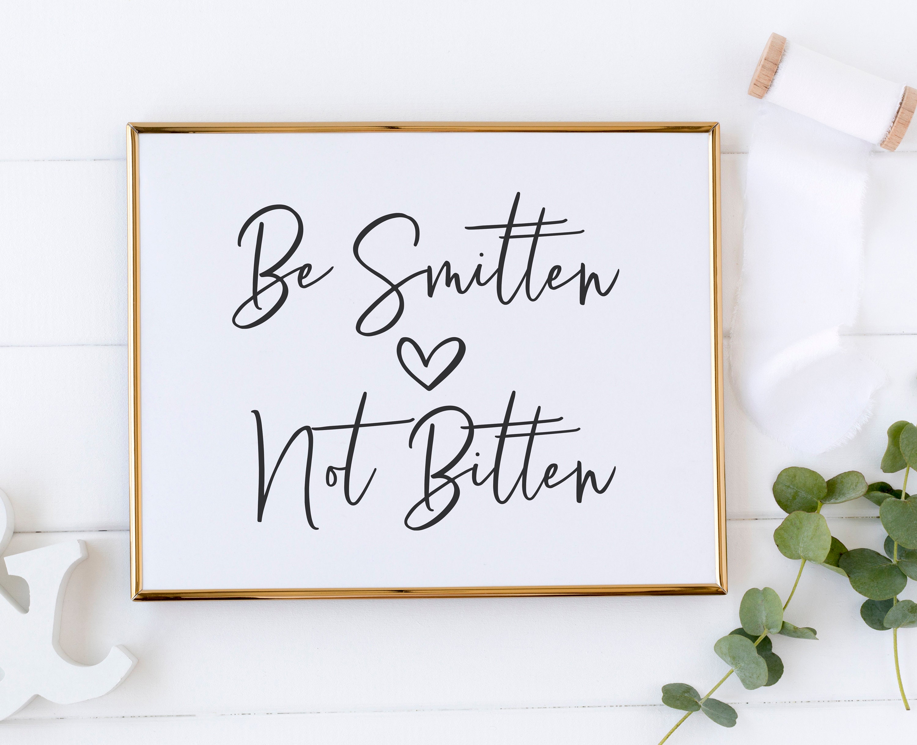Be Smitten Not Bitten Wedding Sign Wedding Bug Spray Sign | Etsy