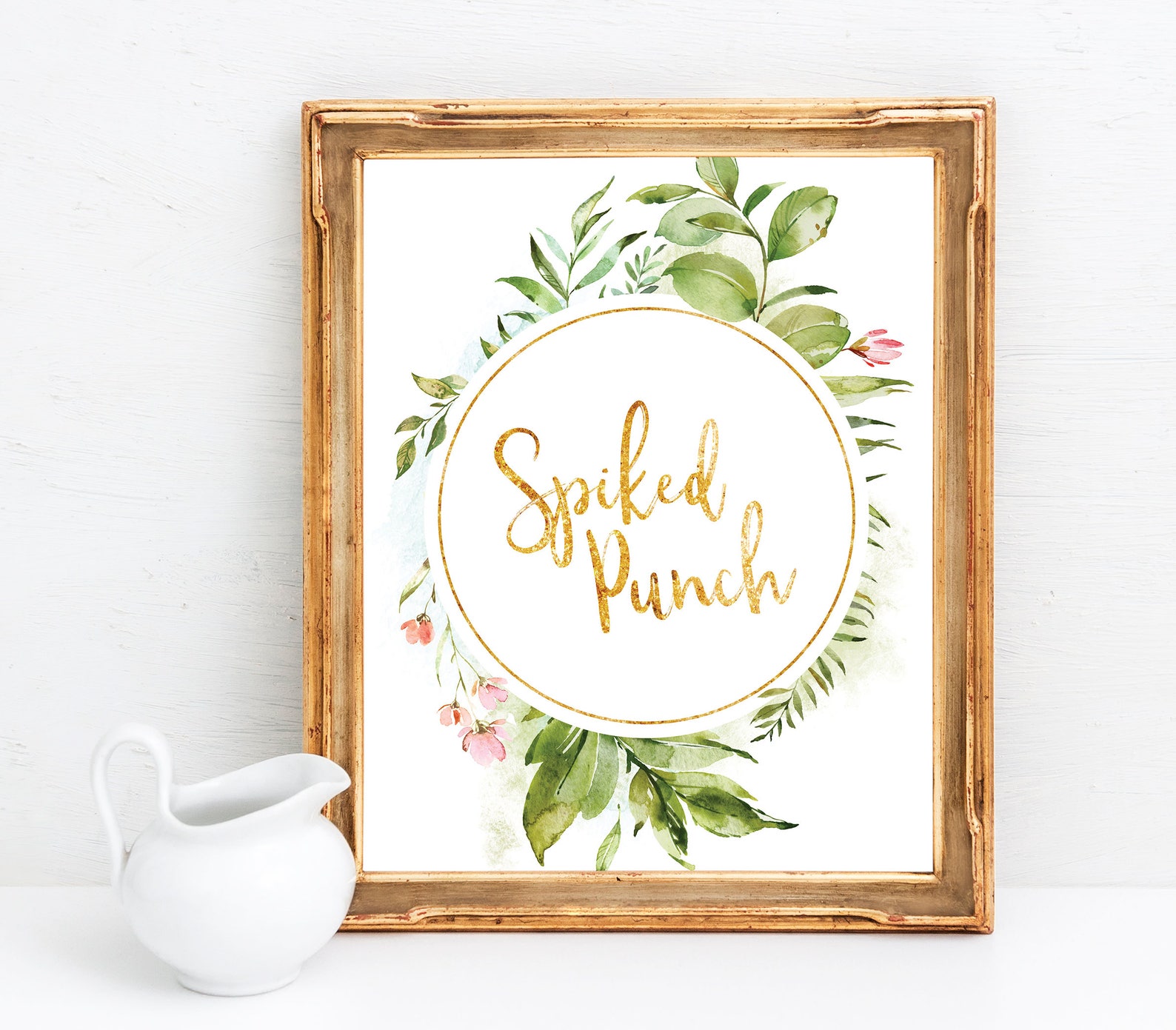 Spiked Punch Sign Spiked Punch Party Alcoholic Drinks Sign - Etsy