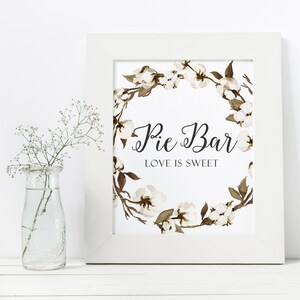 Pie Bar Sign - Pie Bar Printable - Wedding Pie Bar - Love is Sweet ...