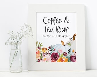 Coffee Bar Help Yourself Sign - Etsy