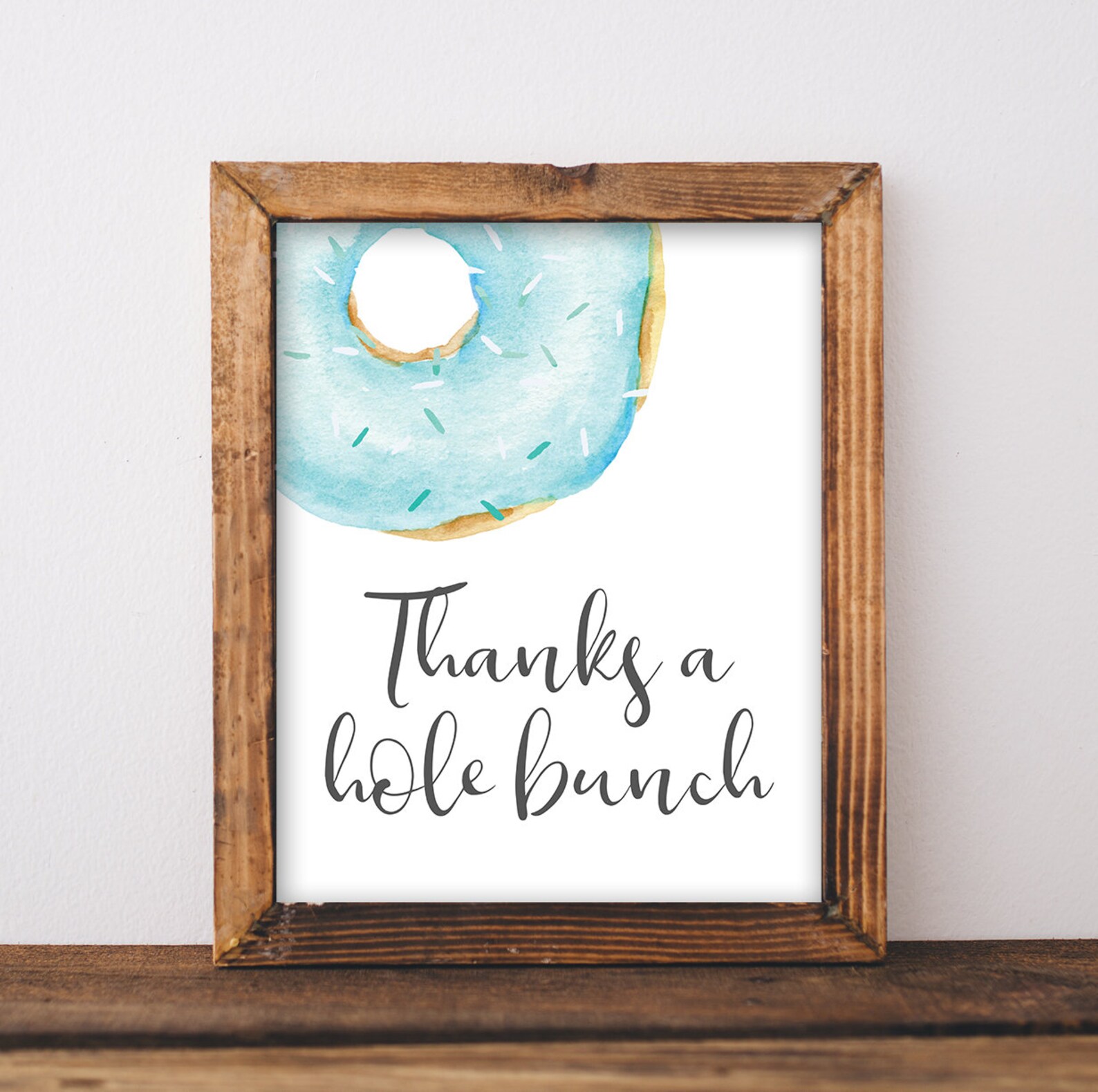 Thanks a Hole Bunch Donut Sign Donut Favor Sign Donut | Etsy