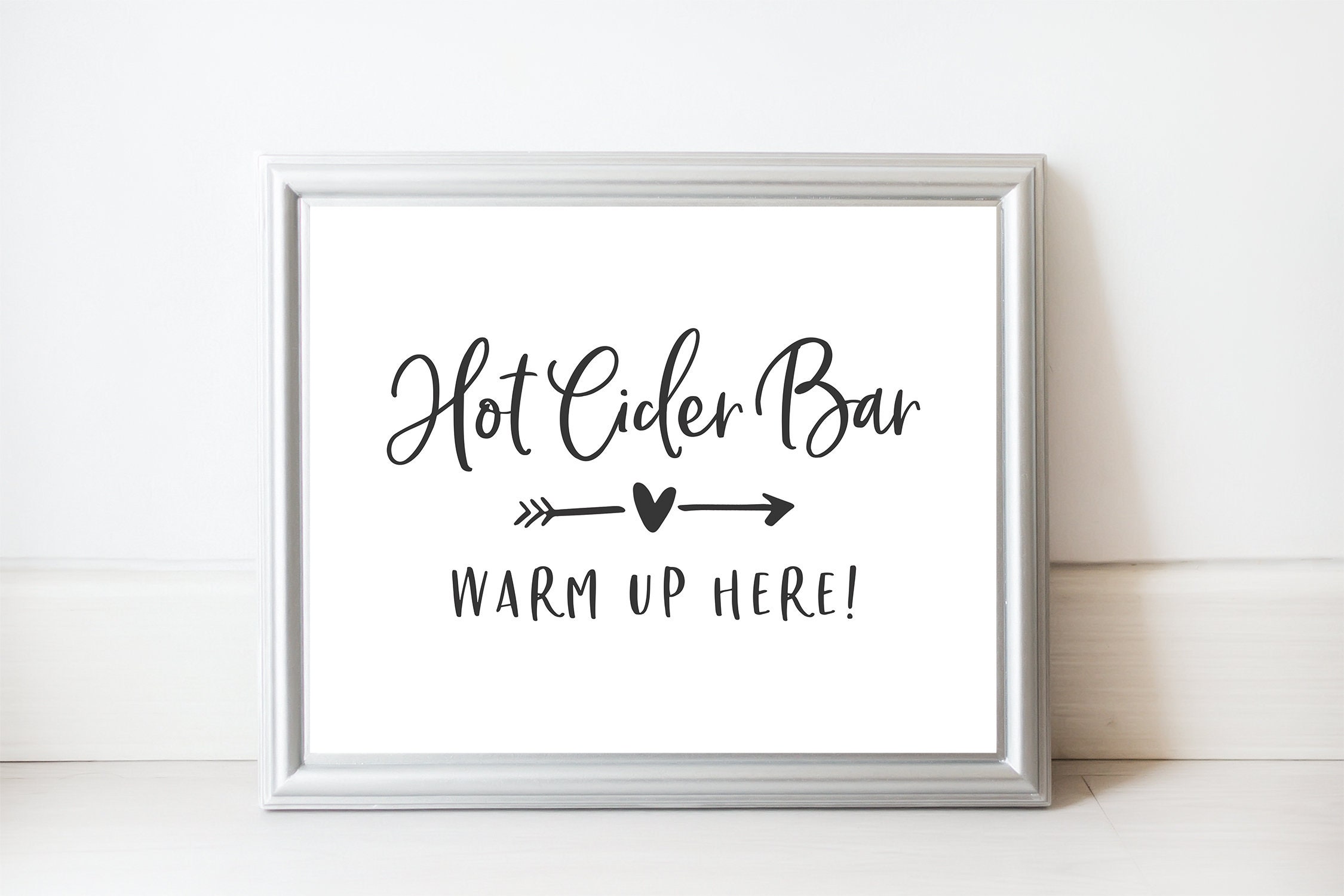 Hot Cider Bar Sign - Hot Cider Bar Printable - Wedding Bar Sign - Fall ...