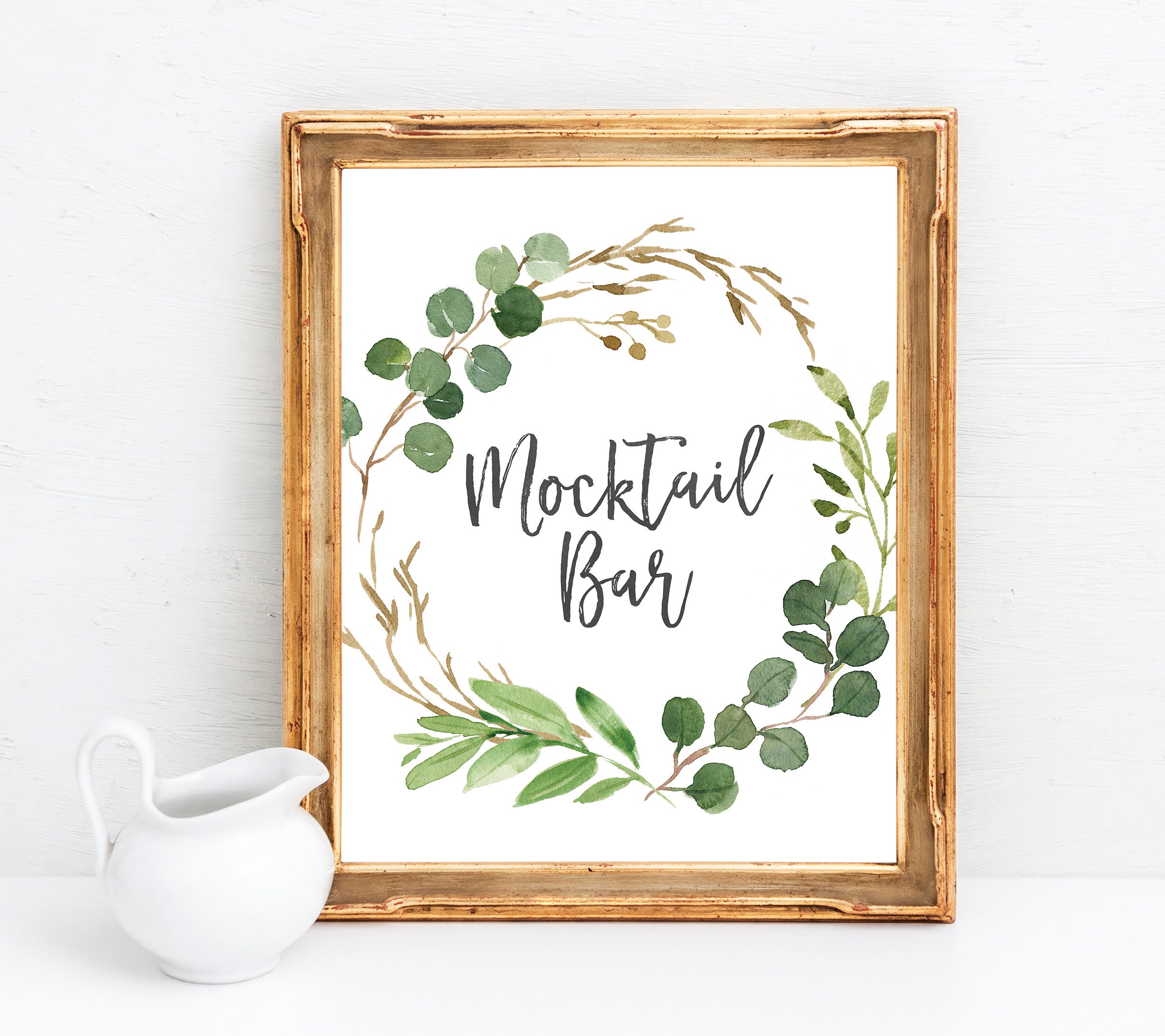Mocktail Bar Sign Mocktails Sign Baby Shower Sign - Etsy Singapore