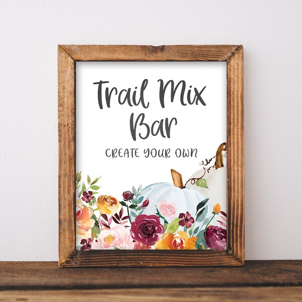 Trail Mix Sign - Etsy
