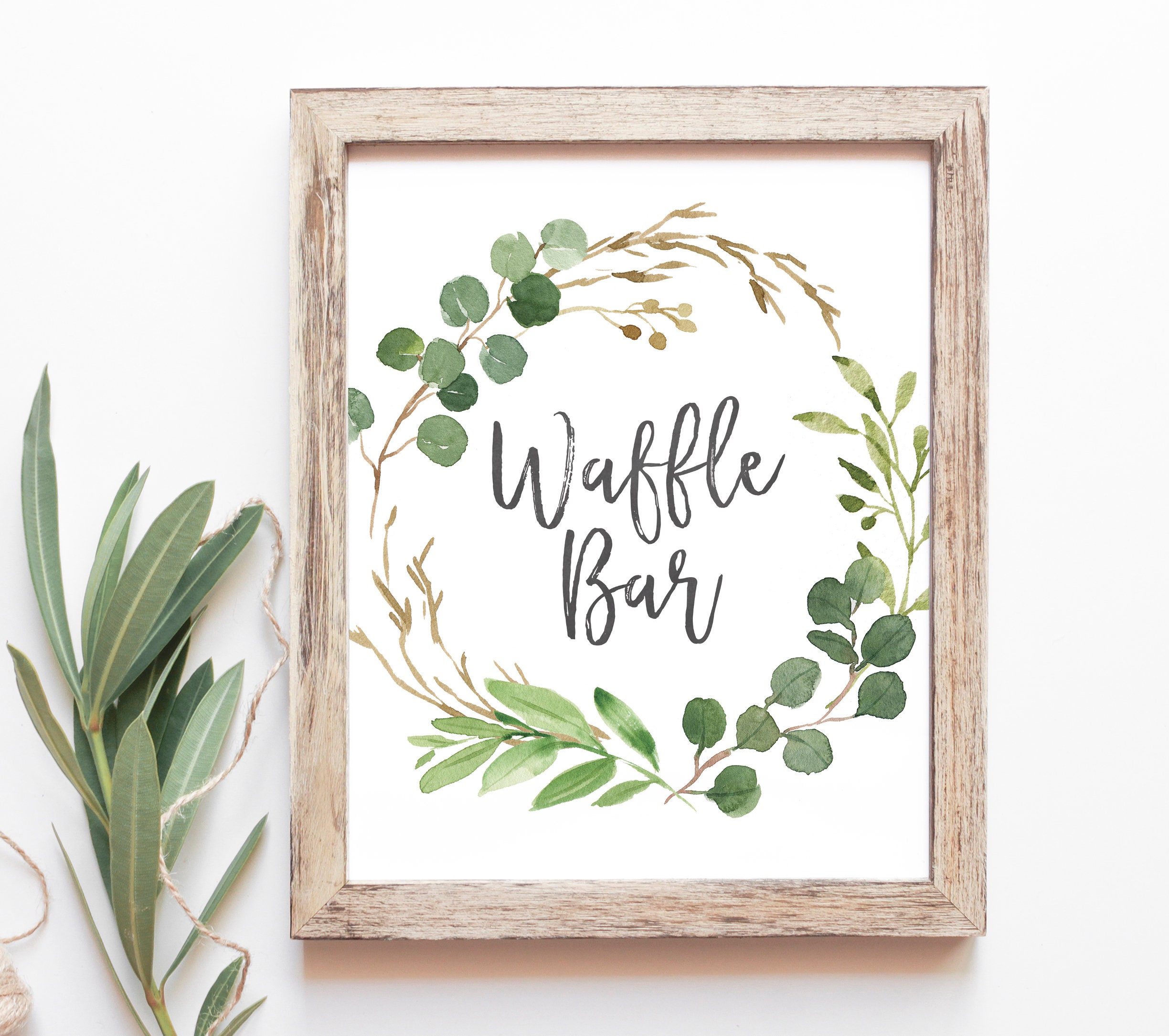 Waffle Bar Sign Brunch Party Sign Waffle Bar Printable - Etsy
