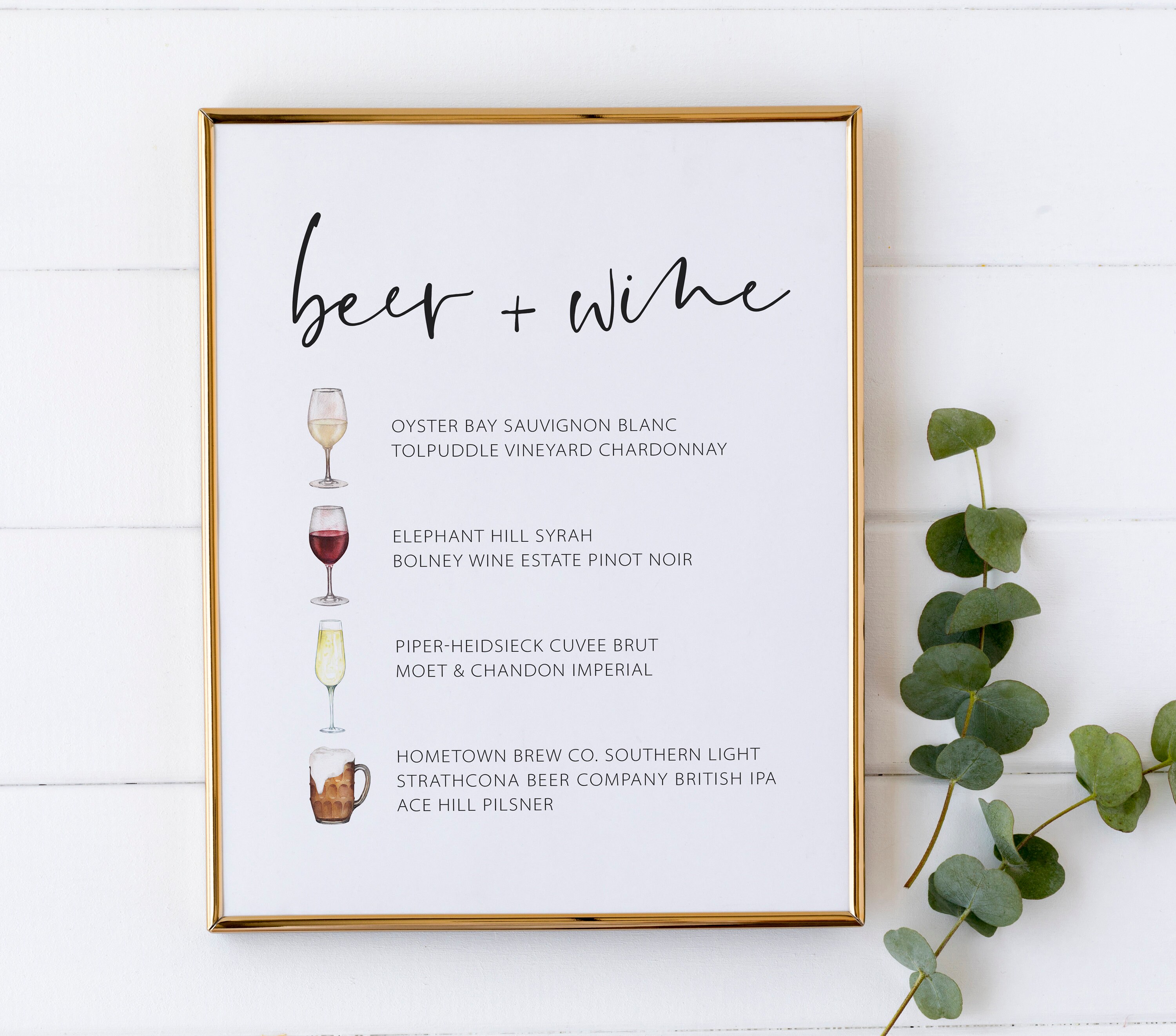 Wine Stain Menu Wedding Menu Template Bridal Shower Wine Sweden