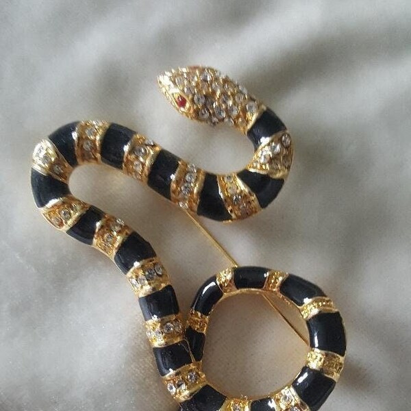 Snake Brooch - Etsy