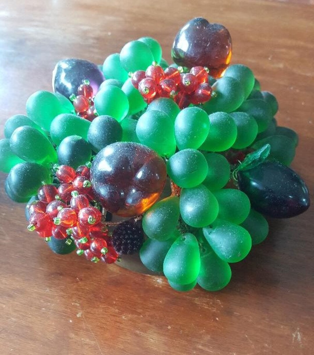 1920's Czech Glass Fruit Lamp Top - Etsy