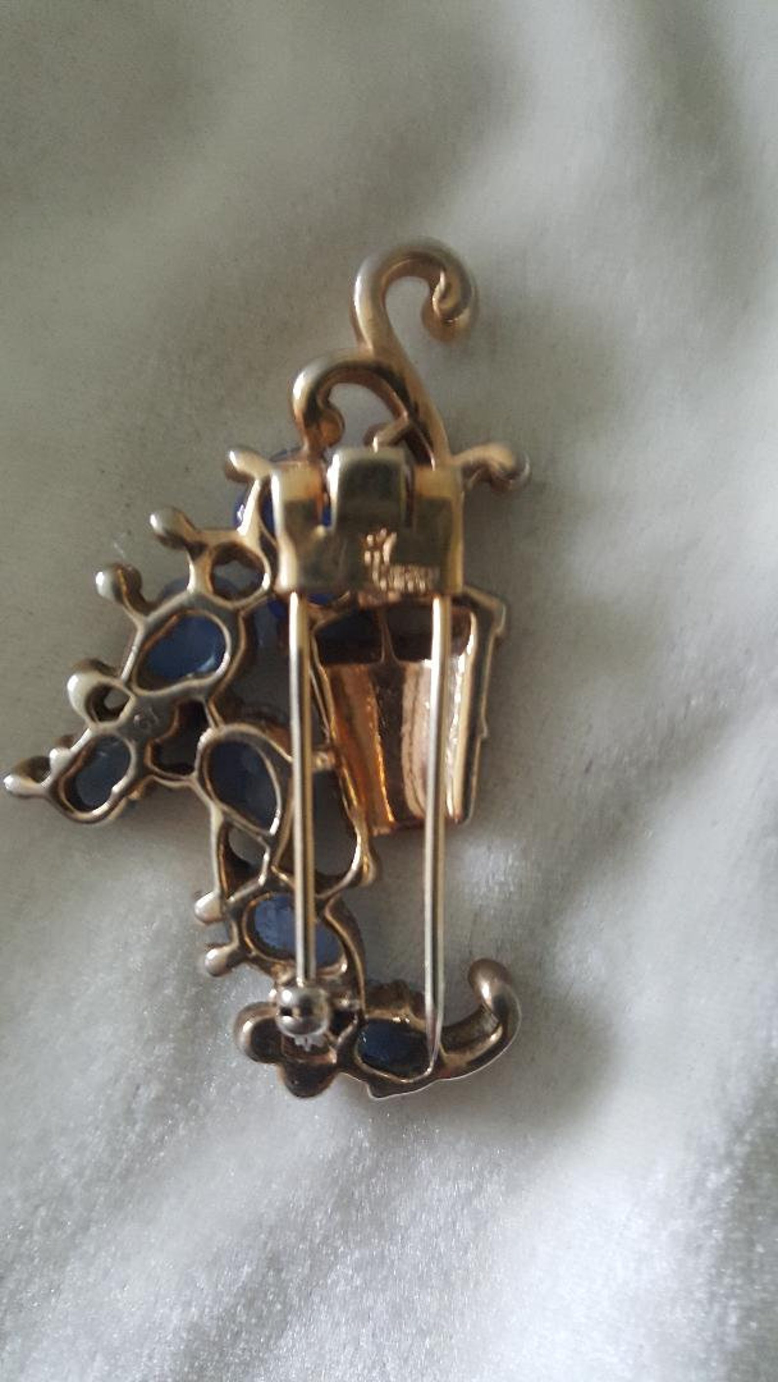 Trifari Sterling Fruit Salad Flower Pot Fur Clip Brooch - Etsy