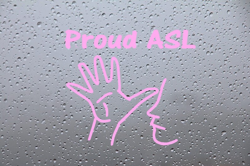 Multiple ASL Design Car Decal/stickers - Etsy