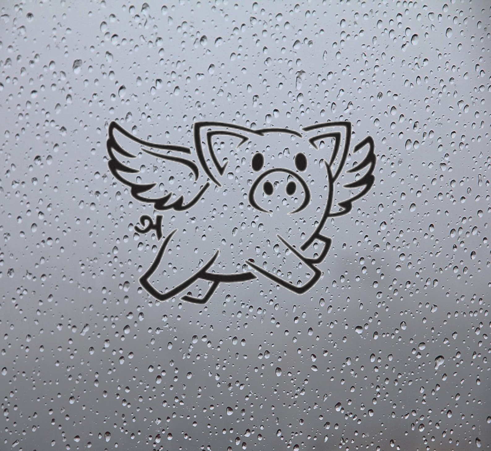 Flying Pig Decal - Etsy