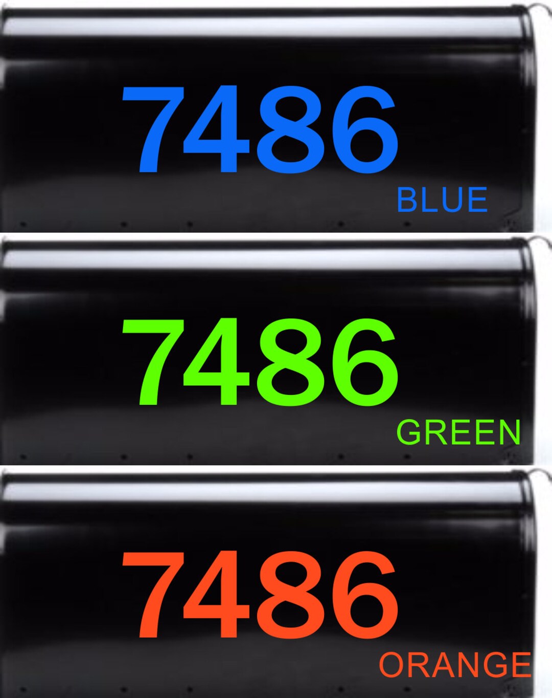 Set of Three Address Number Decals for Your Mailbox - Etsy