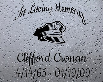 Support the Police Vinyl Window Decal - Etsy