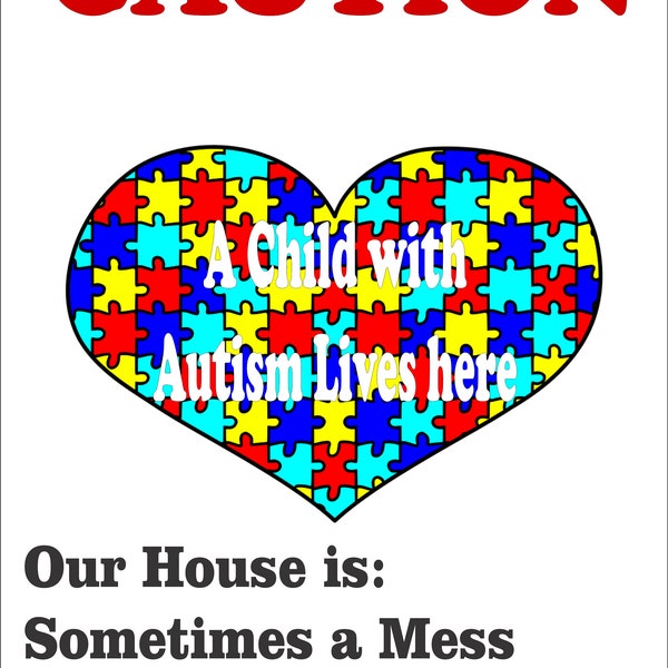 Autism House Signs - Etsy