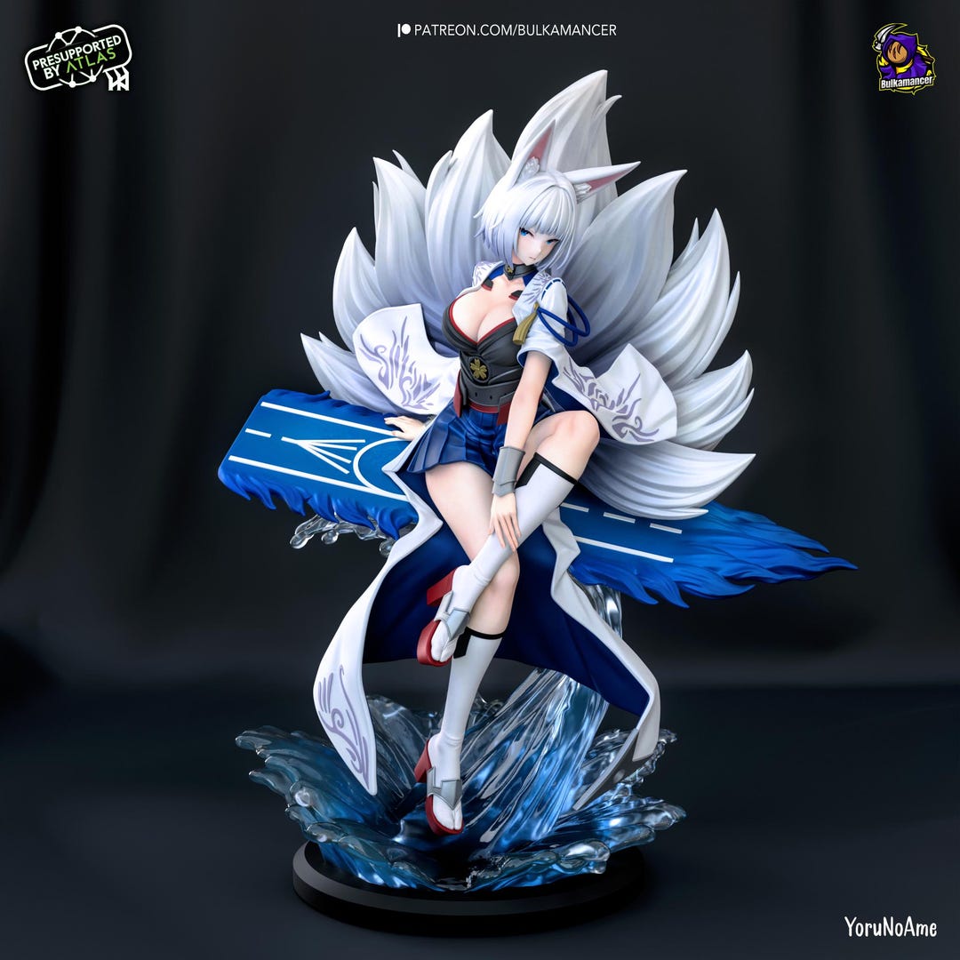 Fan Art 3D Figurine of Kaga, 3D Printed and Painted Collectible ...