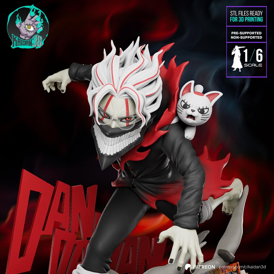 Fan Art Figurine of Okarun , 3D Printed and Painted Collectible ...