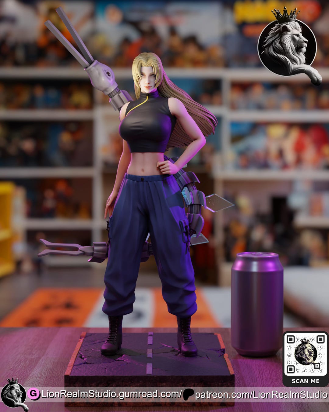 3D Printed Yuki Fan Art Figure Model, Model Sculpture, Hand Painted ...
