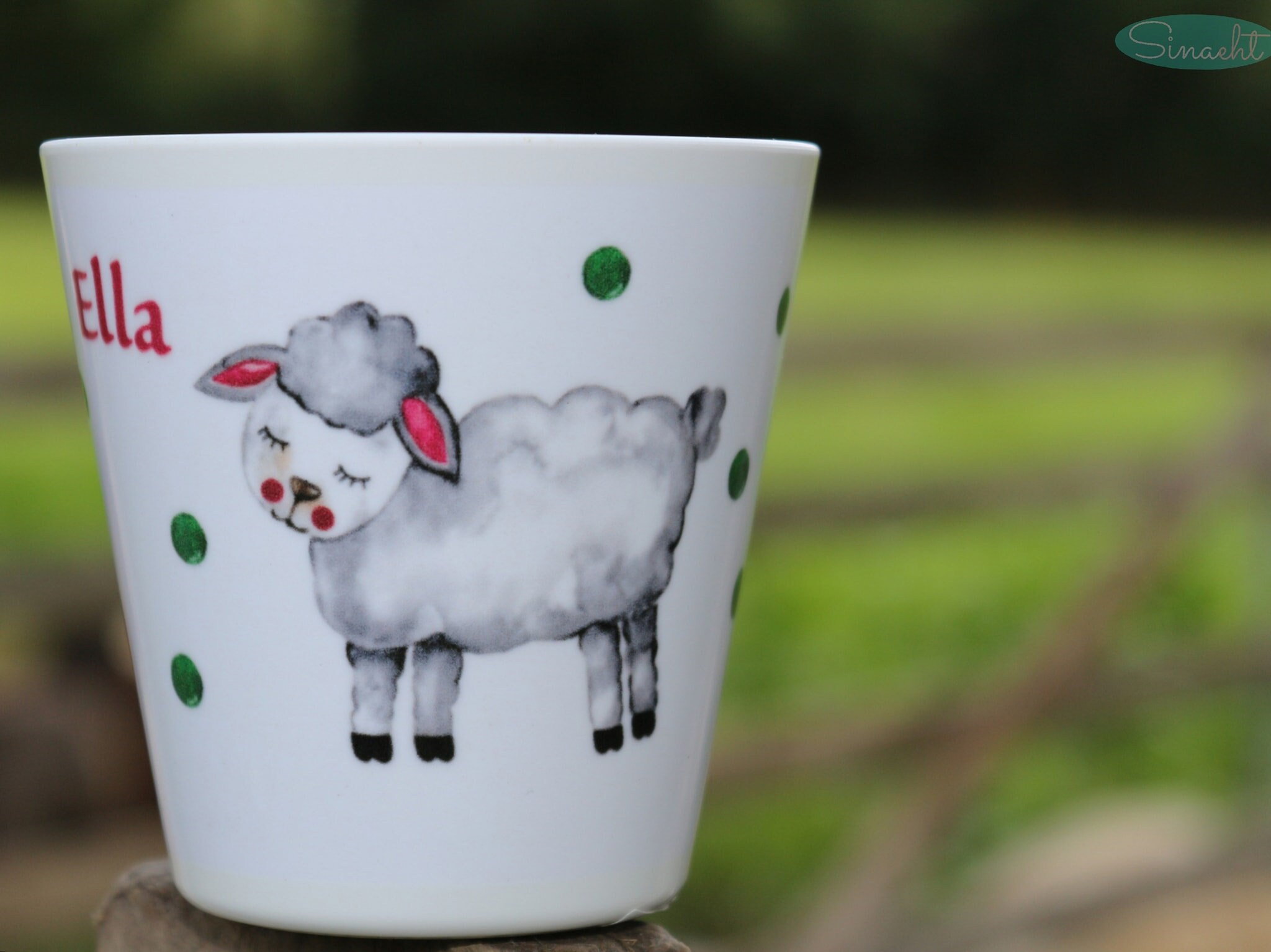 Children's cup sheep personalized mug farm with name | Etsy