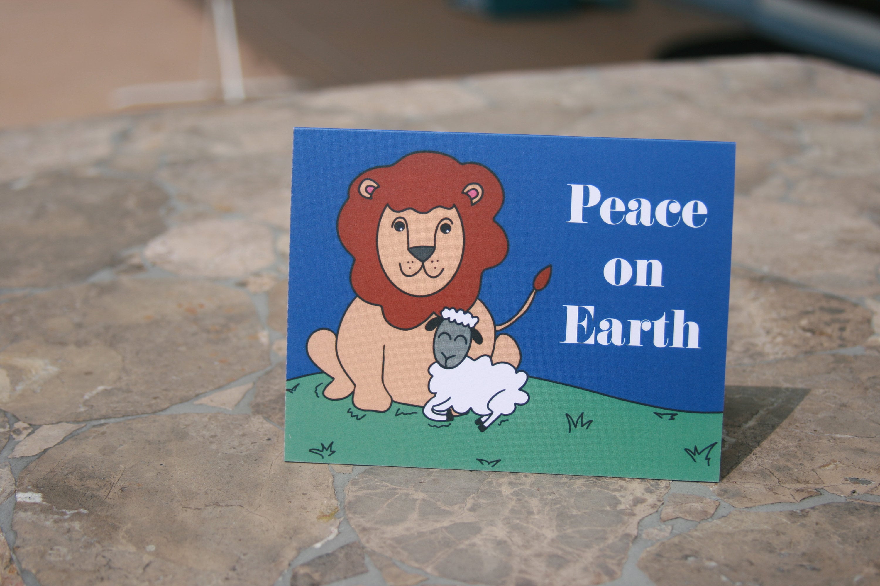 Lion and Lamb Card - Etsy