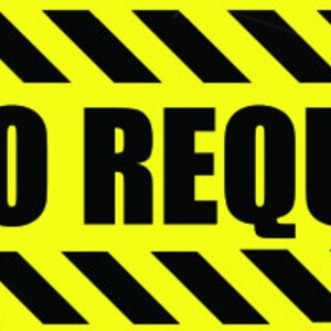 No Requests DJ Sticker | Etsy