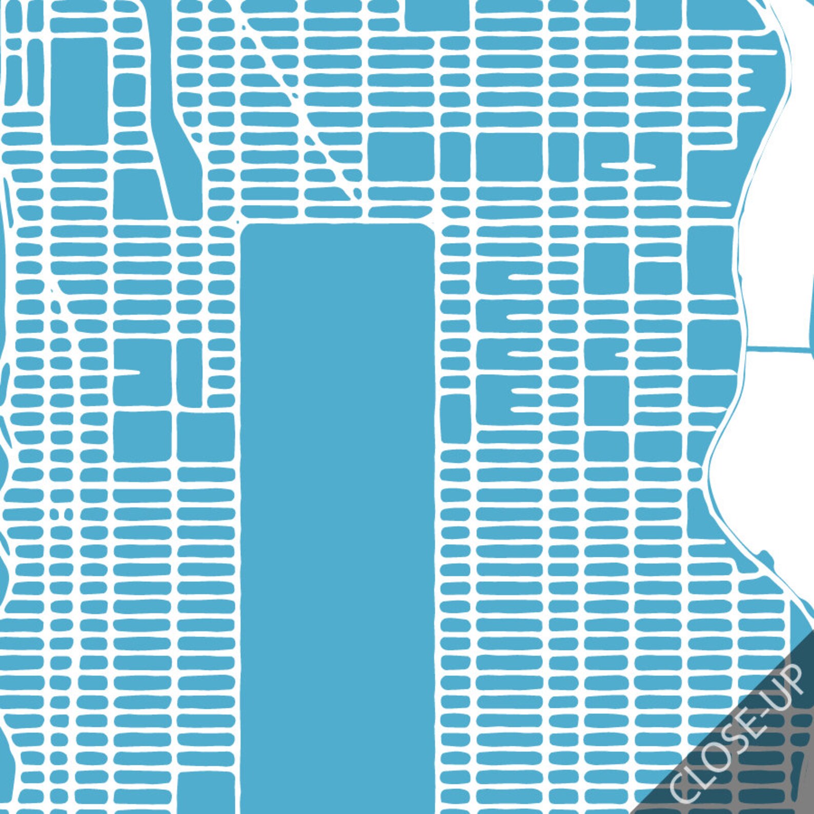 Manhattan Map, New York City Grid Map Print - Etsy