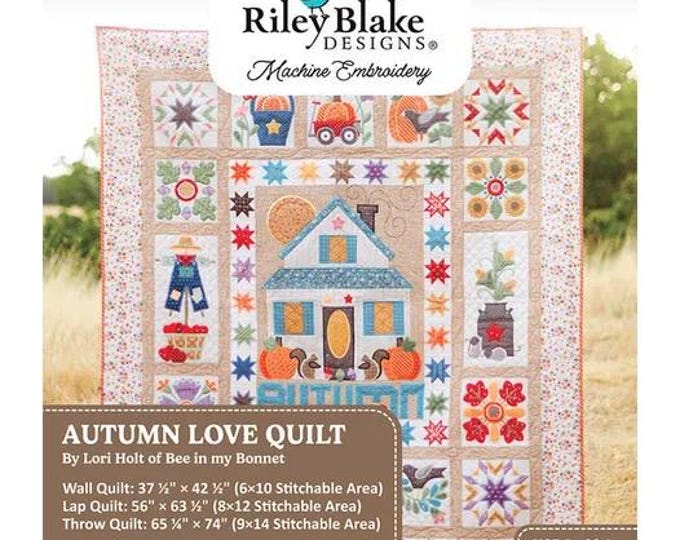 Autumn Love Quilt Machine Embroidery USB by Lori Holt of Bee in My ...
