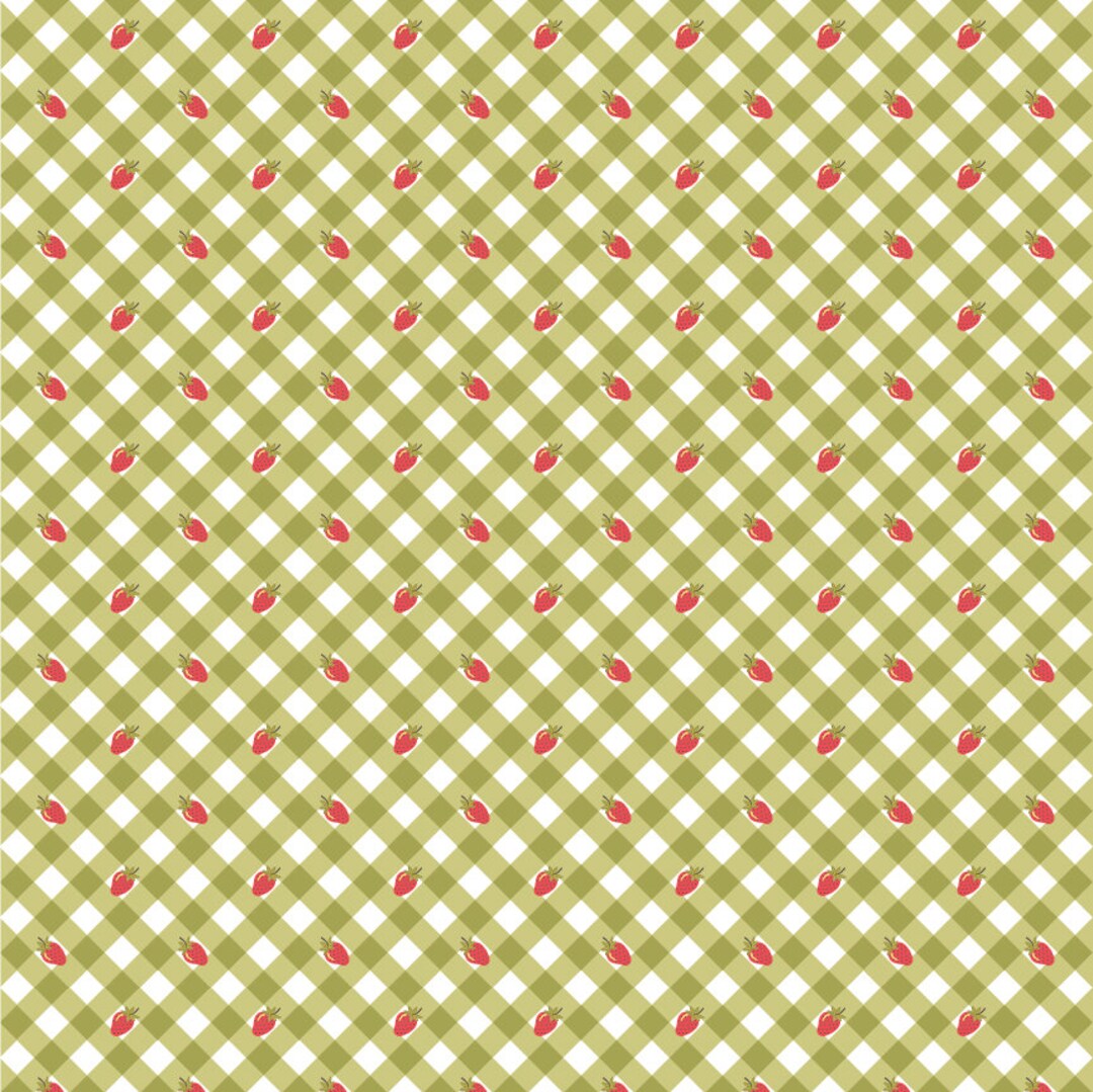 Farm Girls Unite Collection Tomboy Green Yardage by Poppie Cotton # ...
