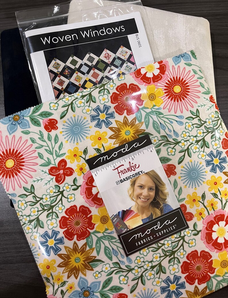 Woven Windows Quilt Kit Frankie Collection Moda Fabrics - Etsy