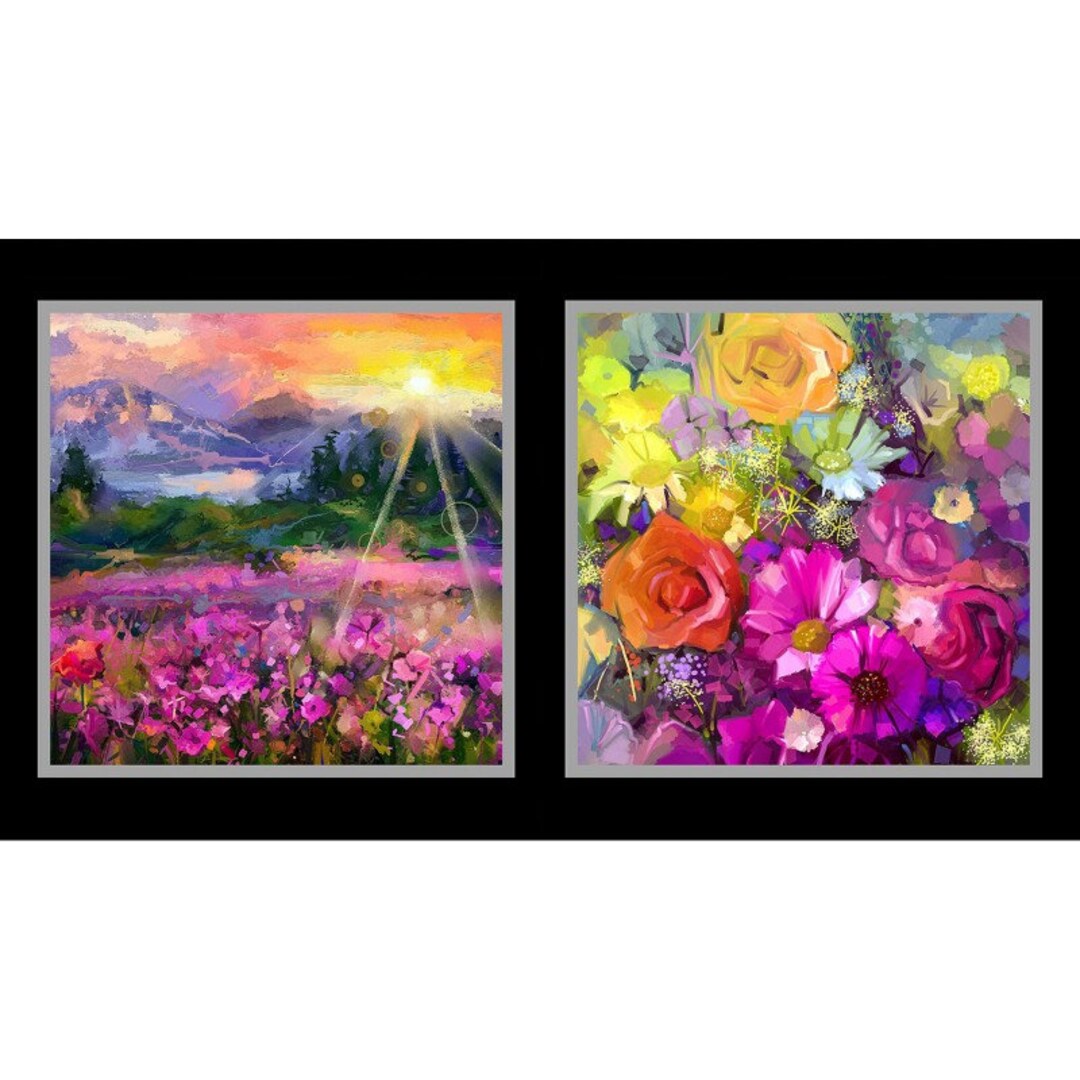 A Year of Art Collection Summer Fabric Panel 24 X 44by Jason Yenter for ...