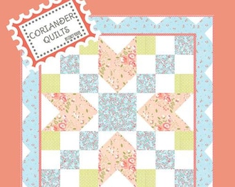 Barn Star Machine Pieced Quilt Pattern by Corey Yoder of Coriander ...
