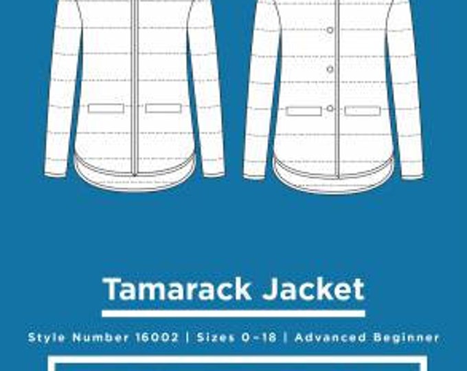 Tamarack Jacket Pattern- Quilted Jacket Pattern ~ Size 0-18 - Etsy