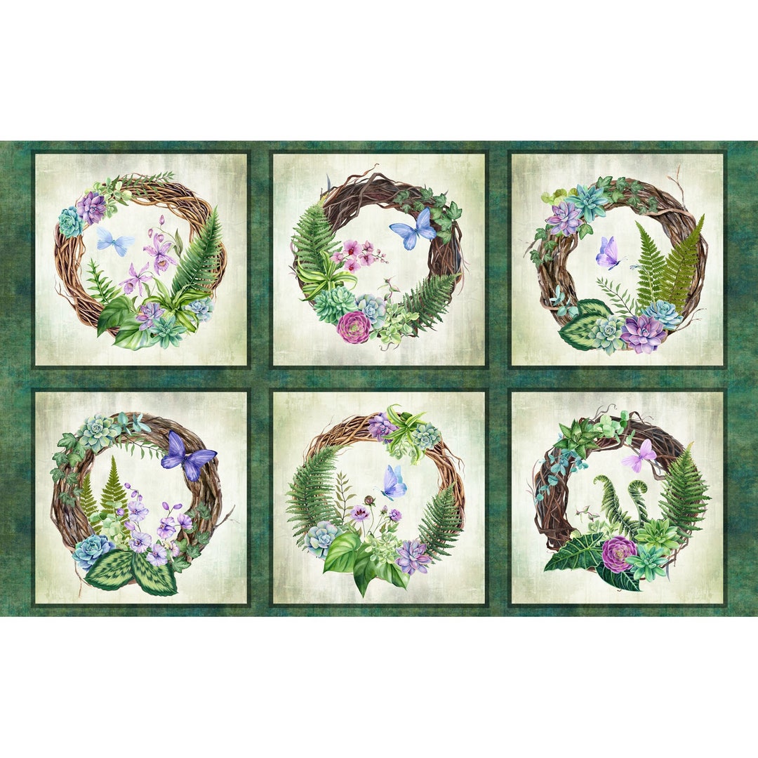 Botanical Collection Fabric Panel Multi by Jason Yenter for in the ...