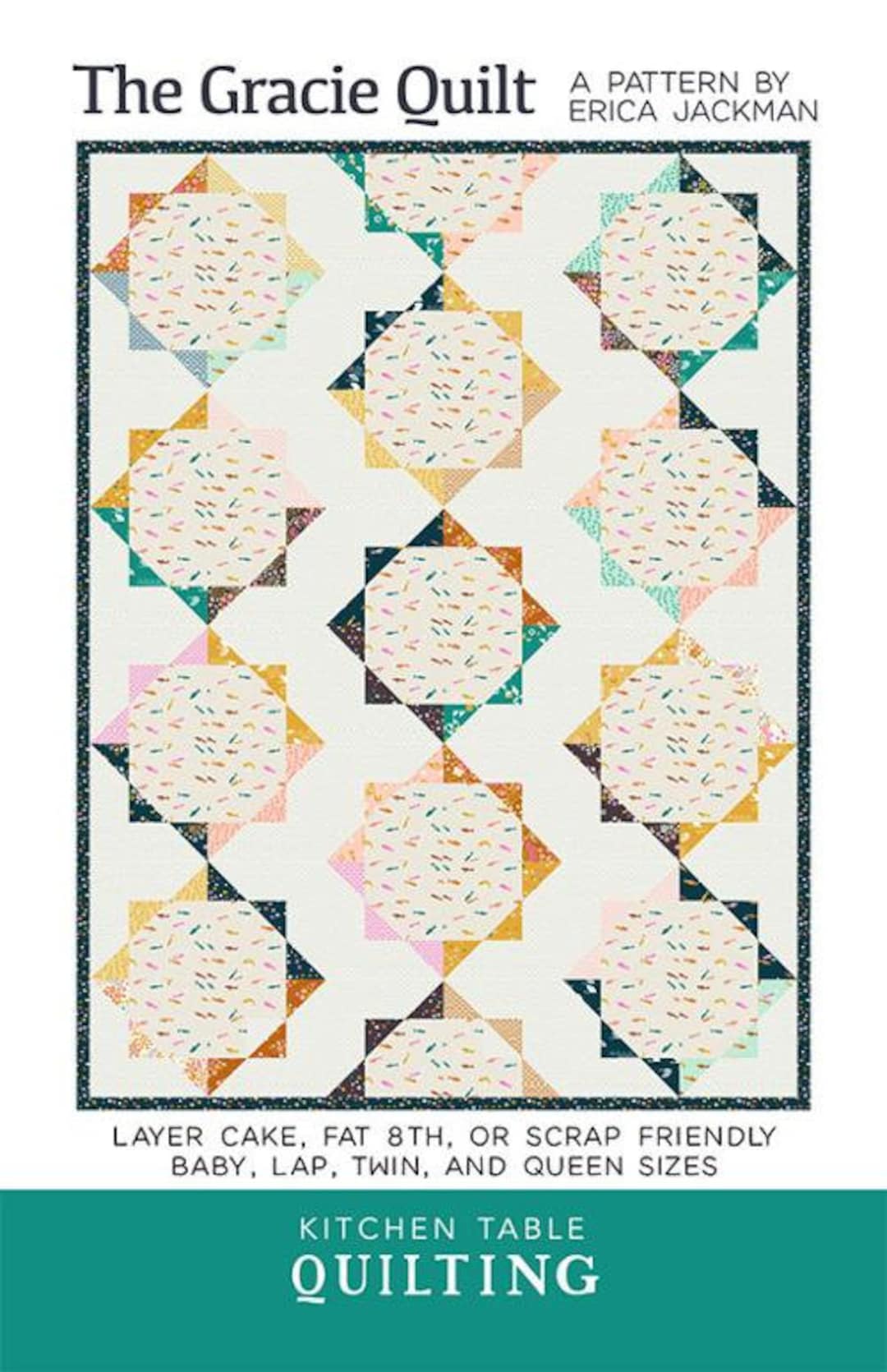 The Gracie Quilt Pattern by Erica Jackman: Multiple Sizes (PDF Pattern ...