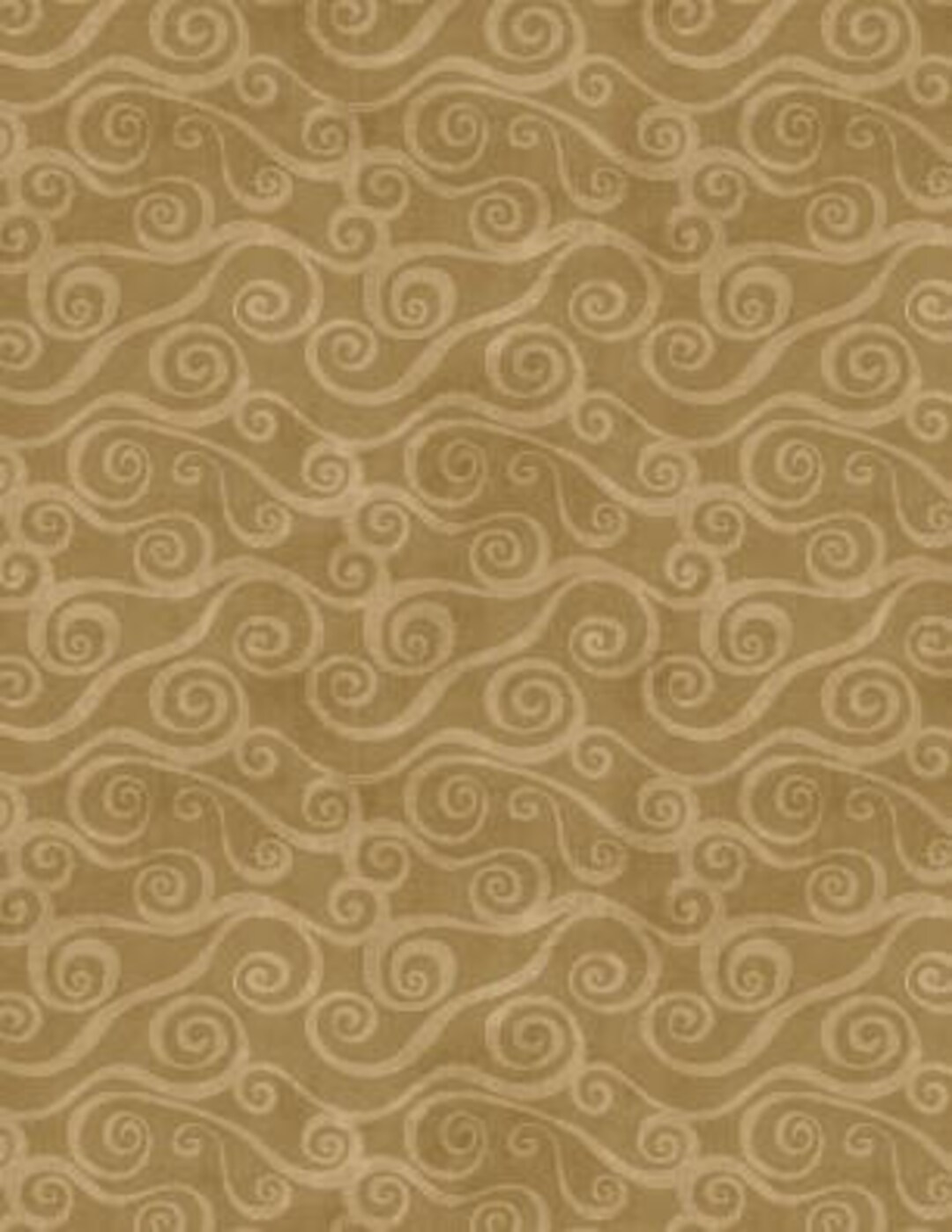 1-1/2 Yards Left! Essentials Swirly Scroll Light Brown by Danhai Nai ...