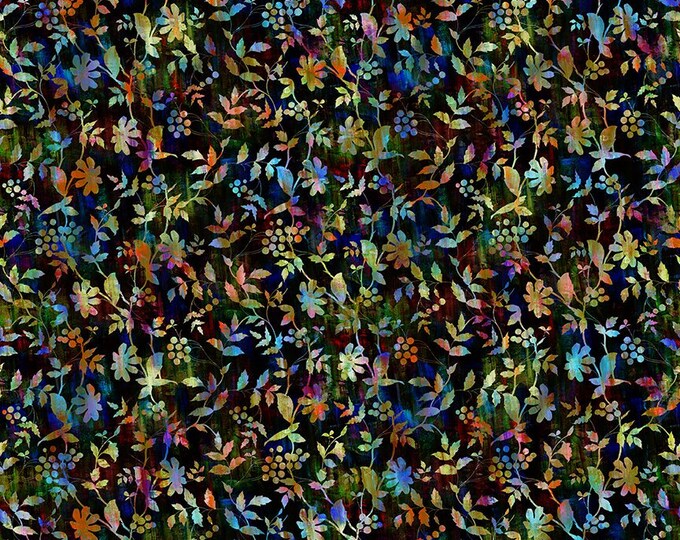 Halcyon II Collection Multi Colored Vines Yardage by Jason Yenter for in the Beginning Fabrics ...