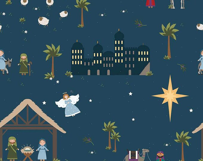 2 Yards 6 Inches Left! Silent Night Collection Main Night Sparkle ...